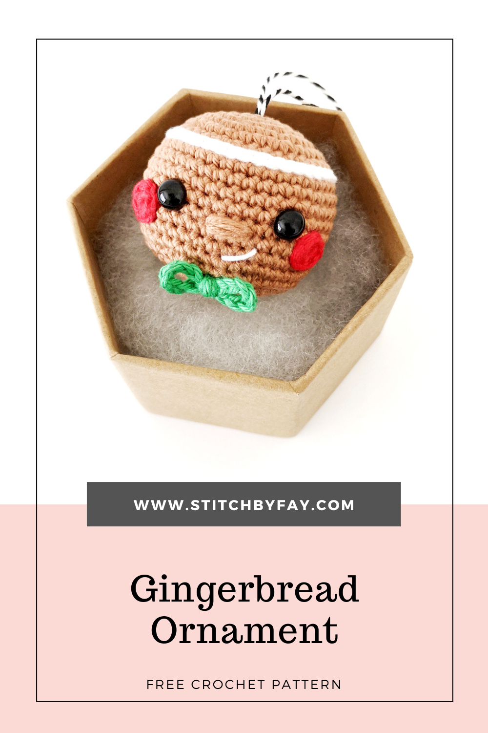 Gingerbread Ornament Crochet Pattern (Free!)