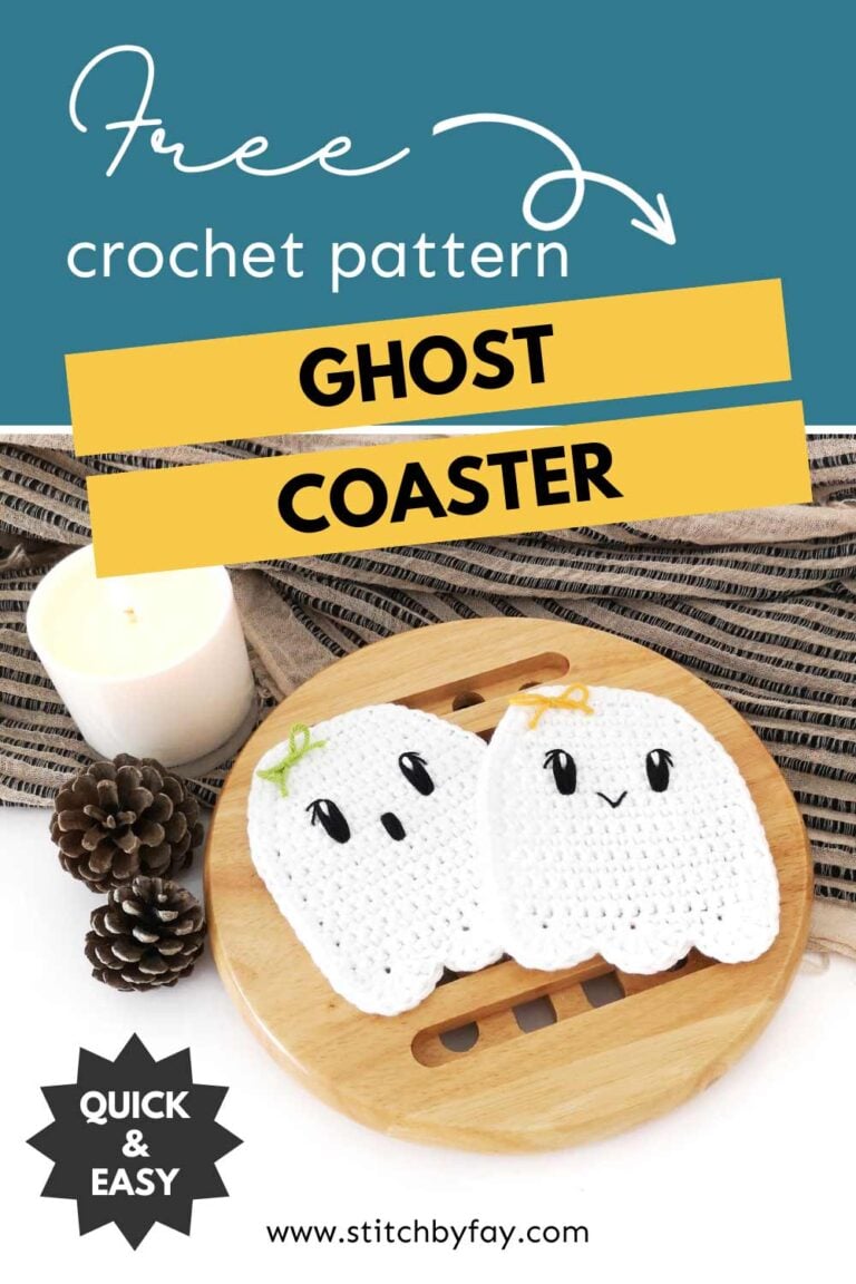 Ghost Coaster Crochet Pattern (Free!)