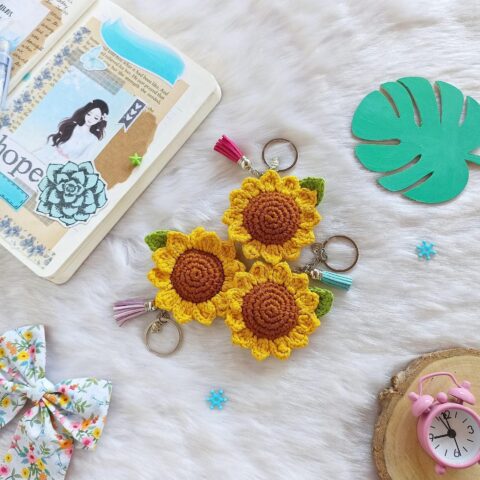 15 Cute Free Crochet Keychain Patterns