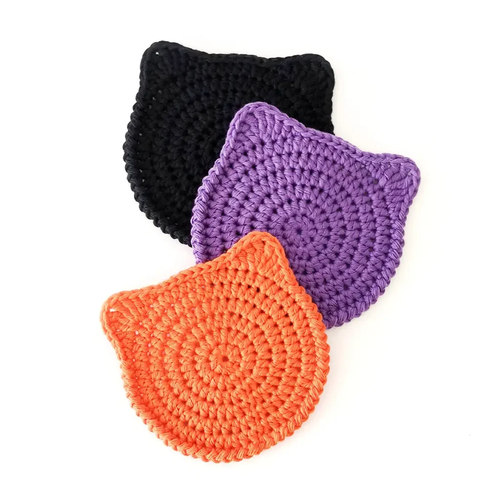 Crochet Cat Coaster Pattern (Free!)